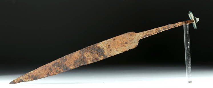 Nice Bronze Dirk With Disc Pommel, Western Iran