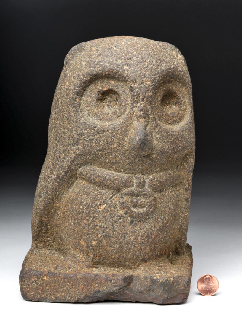 Mayan Stone Sculpture Of An Owl, Von Winning Papered