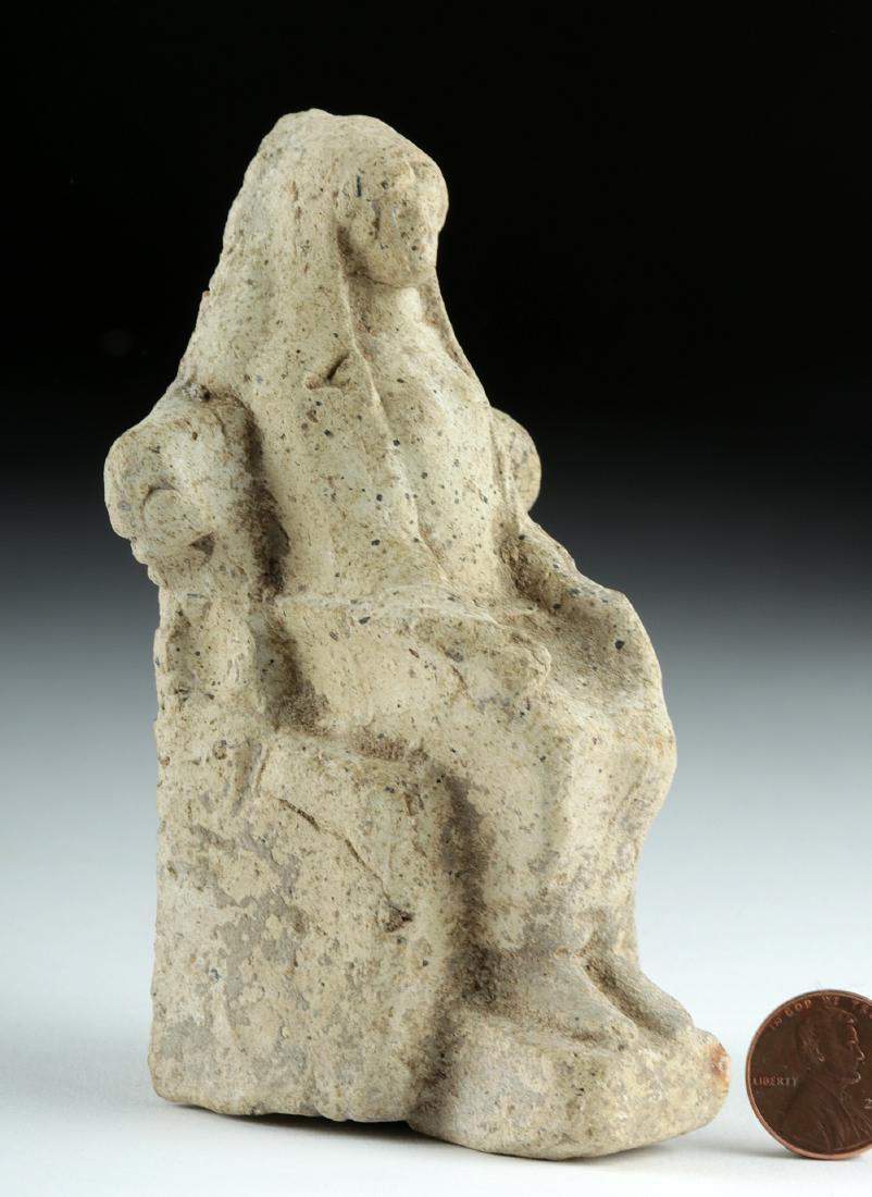 Greek Rhodian Pottery Seated Female Figure