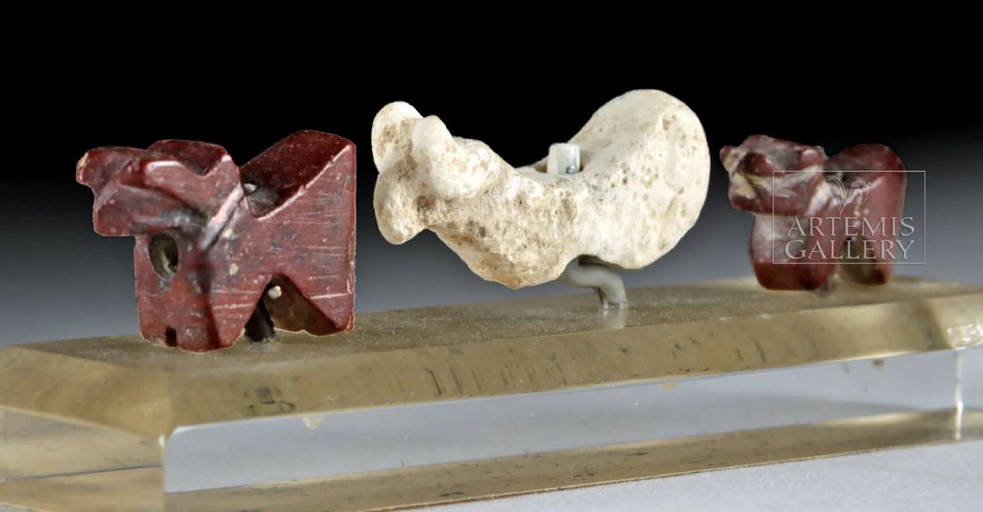 Rare Trio Of Sumerian Stone Animal Amulets