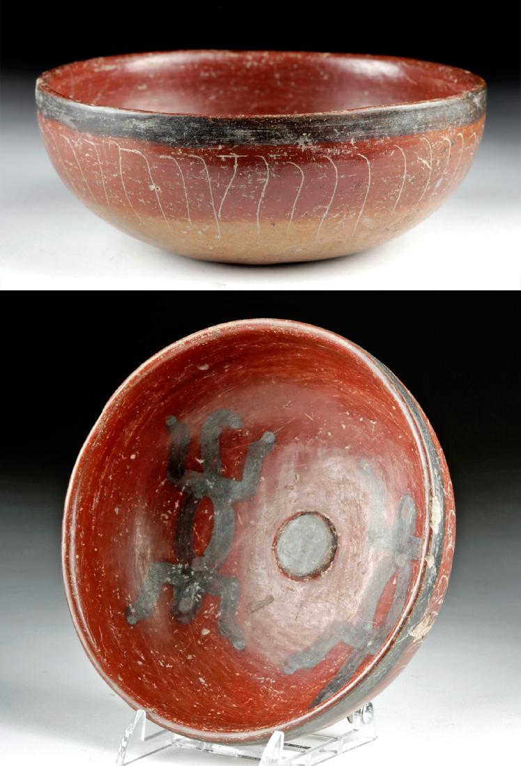 Aztec Pottery Bowl w/ Monkeys - Ozomatli Spirits