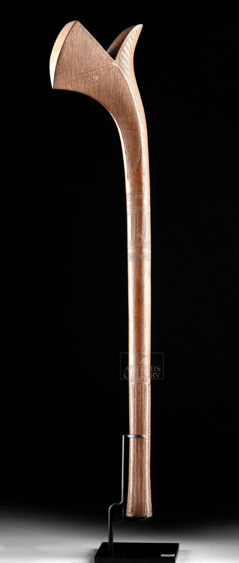 Late 19th C. Fijian Wooden Sali Club