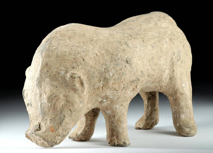 Chinese Han Dynasty Terracotta Pig W/ Tl