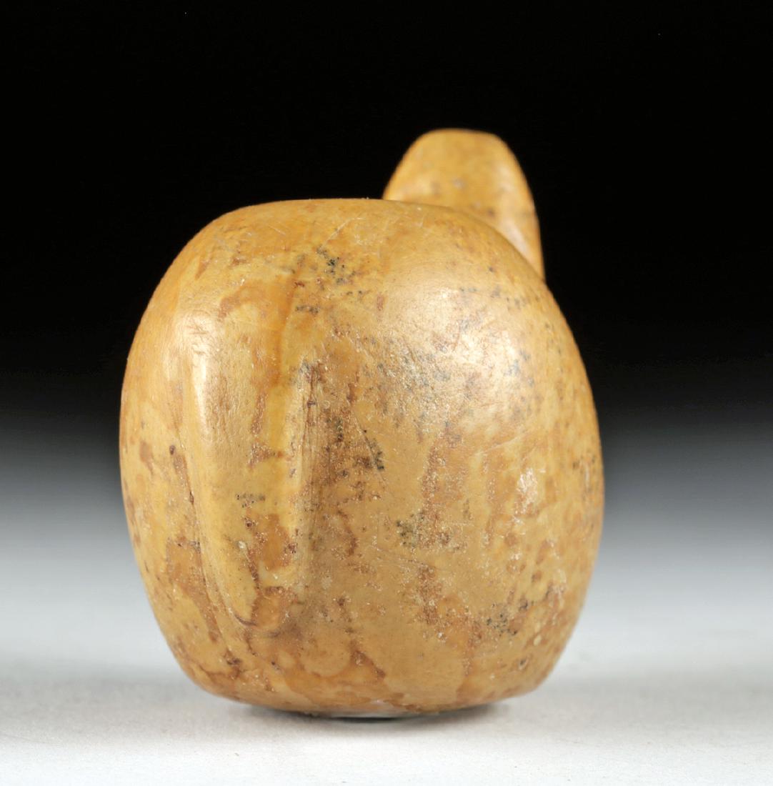 Rare Inca Stone Canopa w/ Bird Head