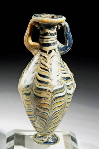 Breathtaking Greek Core Form Glass Amphoriskos - Jul 11, 2019 | Artemis ...