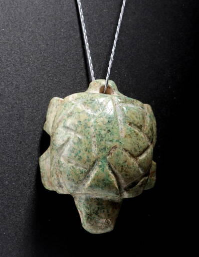 Guerrero Mezcala Greenstone Pendant Turtle