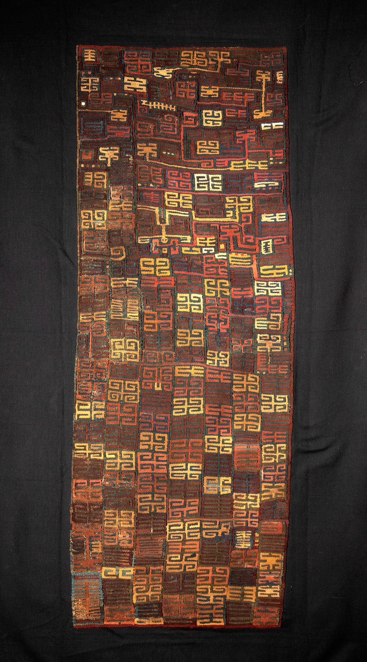 Proto Nazca Polychrome Textile Panel - Abstract Animals - Sep 05, 2019 ...