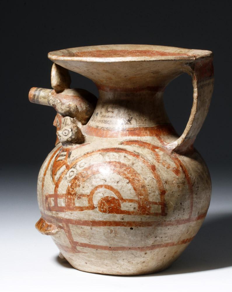 Recuay Pottery Jar - Royal Figure & Animals - Sep 05, 2019 | Artemis ...