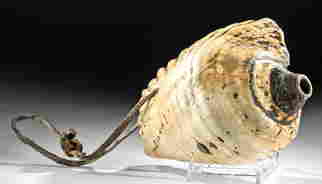 Rare Inca Conch Shell Trumpet - Jun 14, 2013 | Artemis Gallery in CO