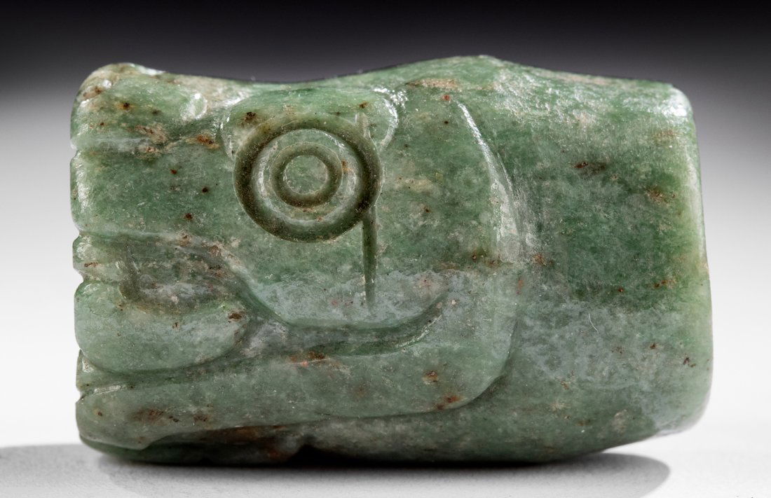 Extremely Rare Mixtec Jade Bead - Serpent Head - Oct 03, 2019 | Artemis ...