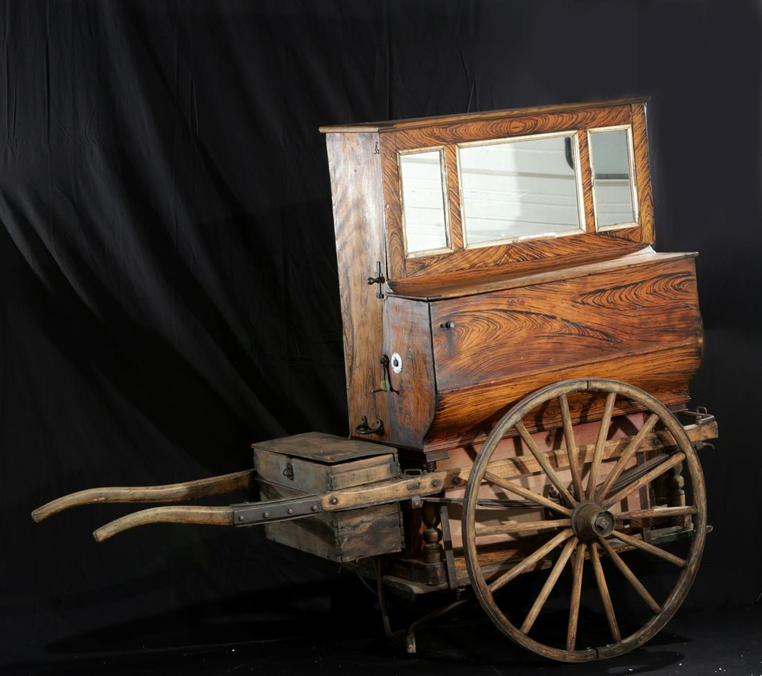 19th C. American Wood Barrel Piano + Cart, George Hicks - Oct 03, 2019 ...