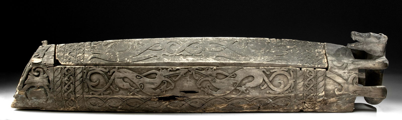 Early 20th C. Iban Dayak Wood Coffin - "Dragon Dog" - Oct 31, 2019 ...