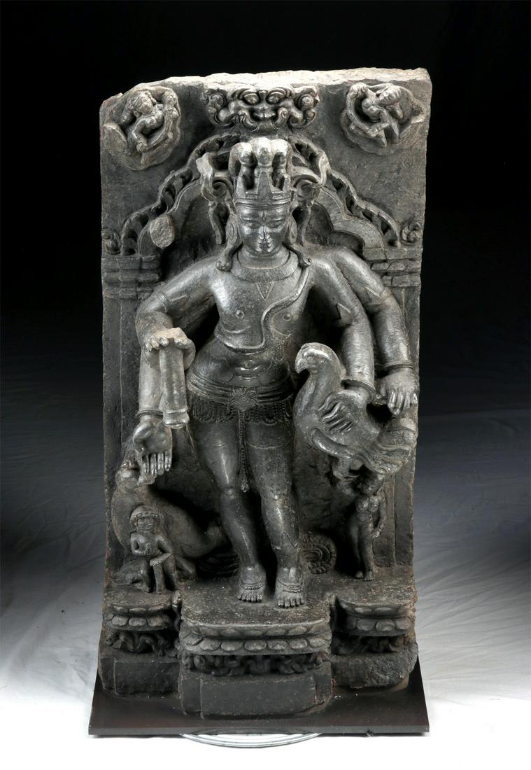 8th C. Indian Pala Stone Stele of Kartikeya w/ Rooster - Oct 31, 2019 ...