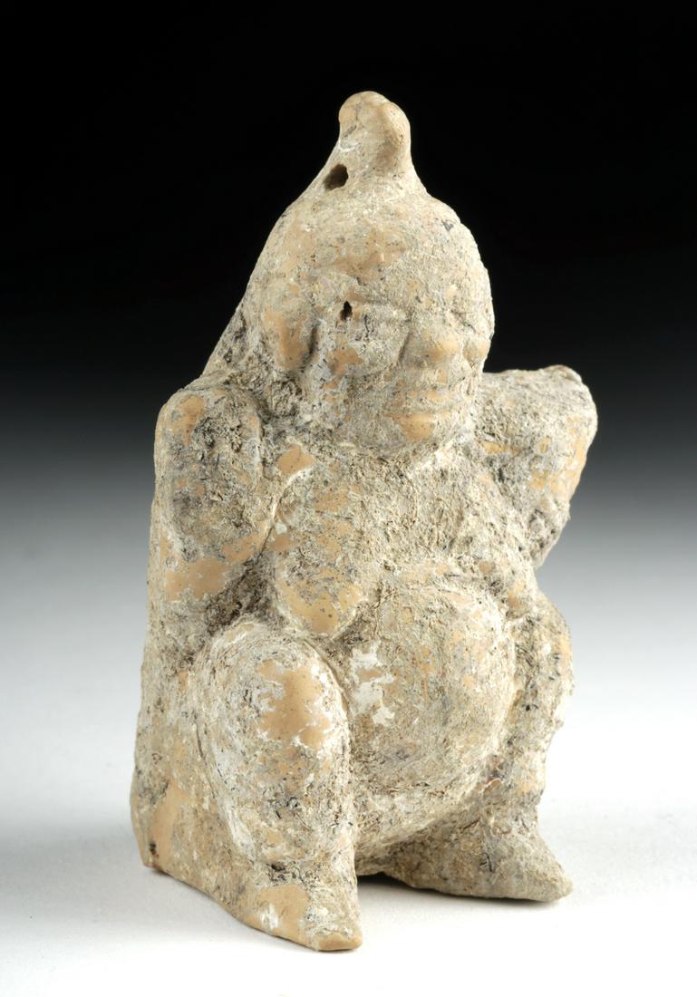Greek Hellenistic Terracotta Figure Dwarf Grotesque