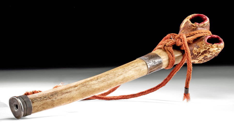 19th C. Tibetan Ritual Bone and Silver Trumpet - Dec 12, 2019 | Artemis ...