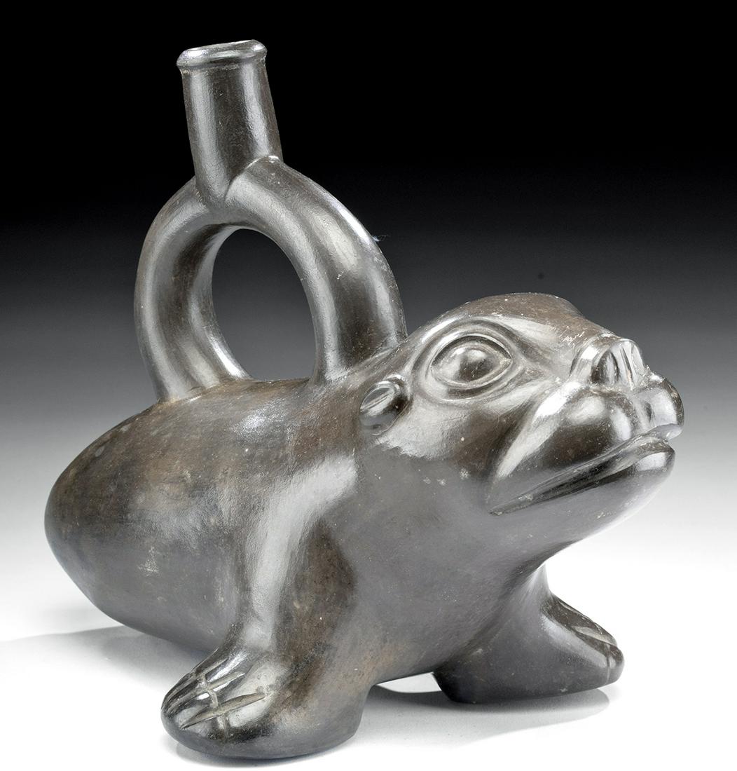 Adorable Moche Pottery Sea Lion Stirrup Vessel - Jan 30, 2020 | Artemis ...