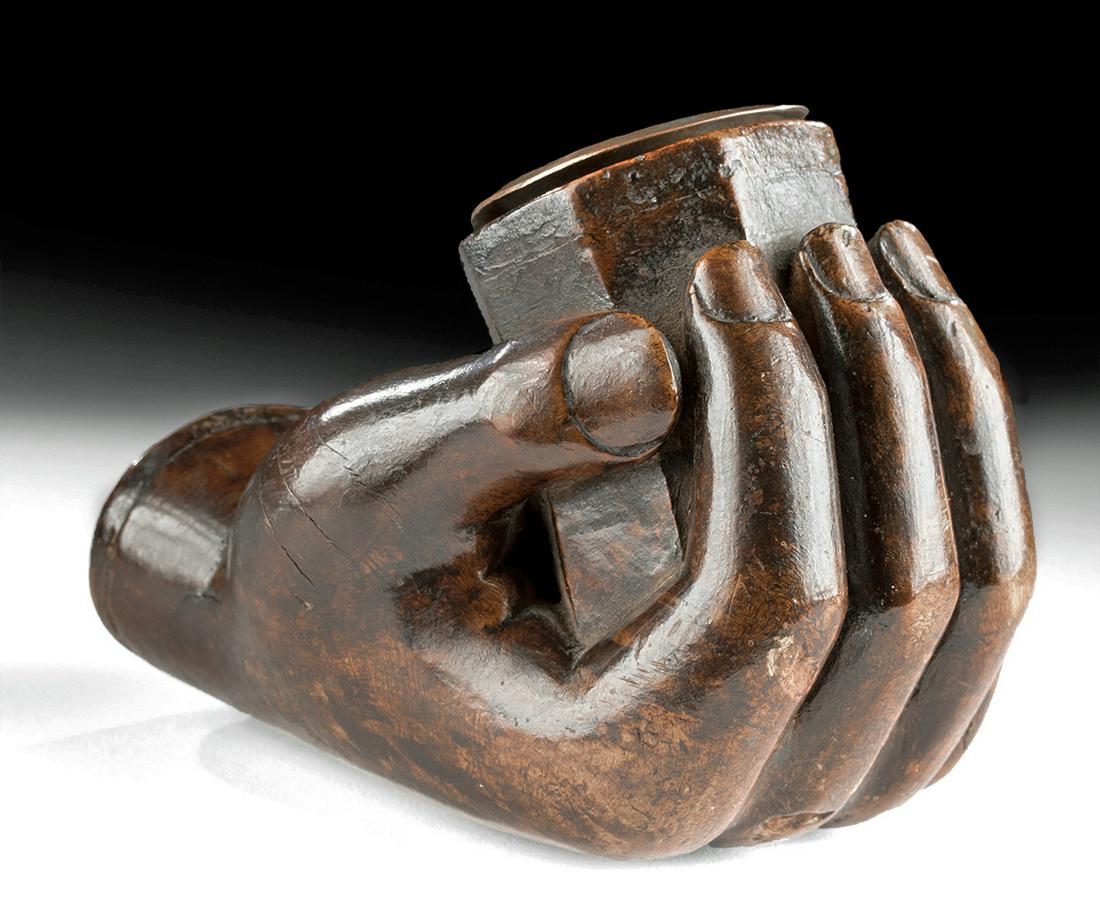 19th C. Iroquois / Seneca Wood Pipe - Upturned Hand - Jan 30, 2020 ...