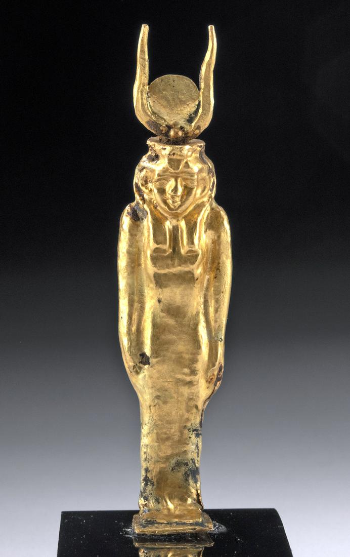 Miniature Egyptian 23K+ Gold Standing Isis - Feb 13, 2020 | Artemis ...