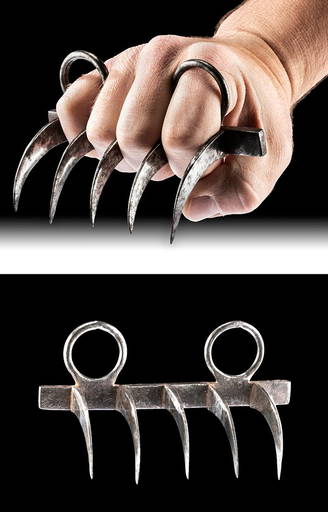 19th C. Indian Steel Bagh Nakh