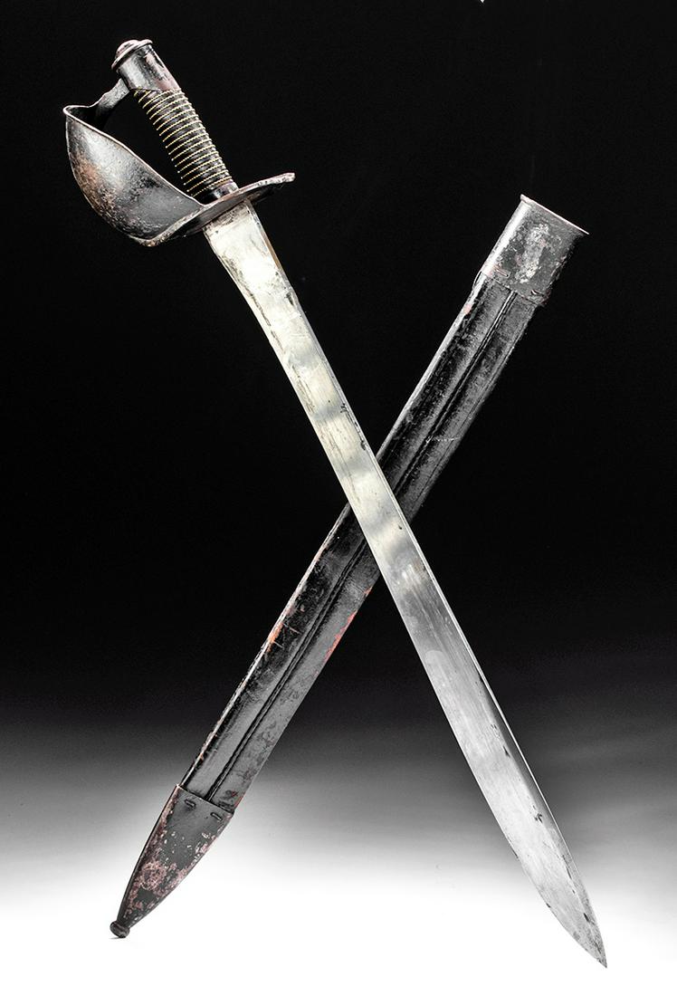 19th C. Austrian Steel Boarding Cutlass w/ Sheath - Feb 20, 2020 ...