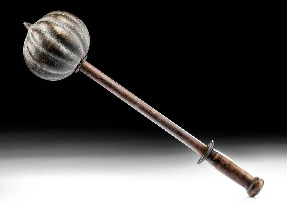 Chinese Ming Dynasty Bronze, Iron, & Wood Mace - Feb 20, 2020 | Artemis ...