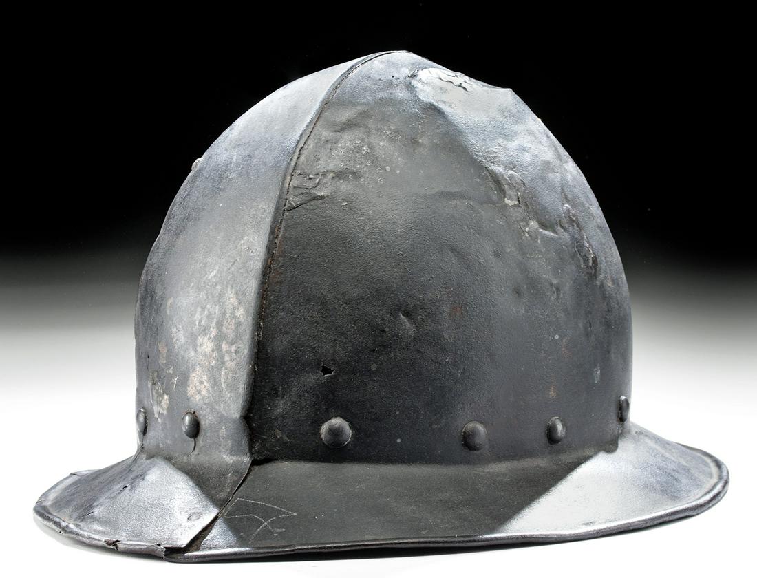 17th C. European Carbon Steel Cabasset Helmet - Feb 20, 2020 | Artemis ...