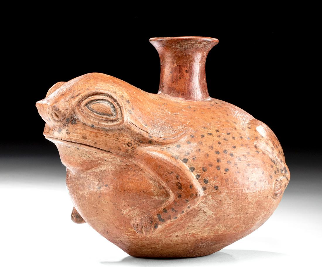 Inca Pottery Toad Effigy Vessel - Feb 27, 2020 | Artemis Gallery in CO