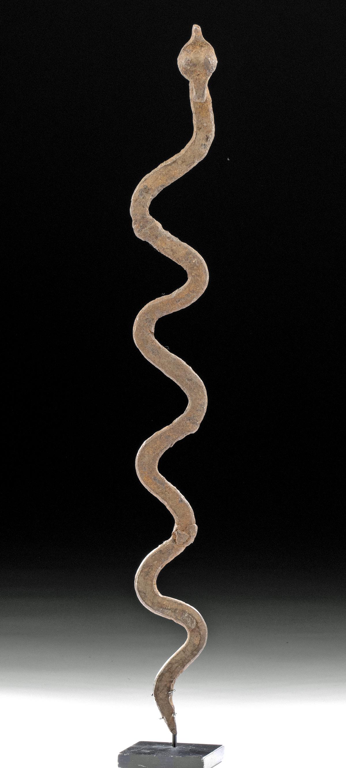 20th C. African Lobi Iron Snake Currency - Mar 05, 2020 | Artemis ...