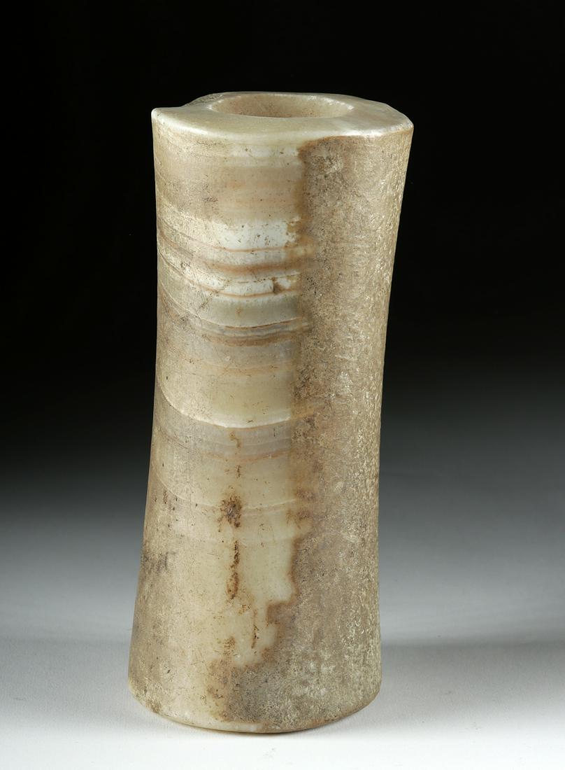 Tall Ancient Bactrian Alabaster Pillar Idol | Barnebys
