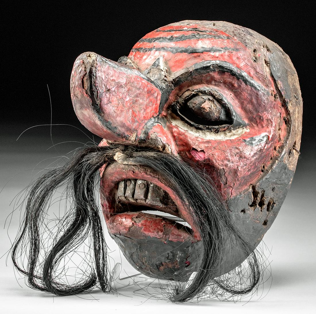 20th C. Javanese Painted Wood Dance Mask - Buta - Aug 31, 2020 ...