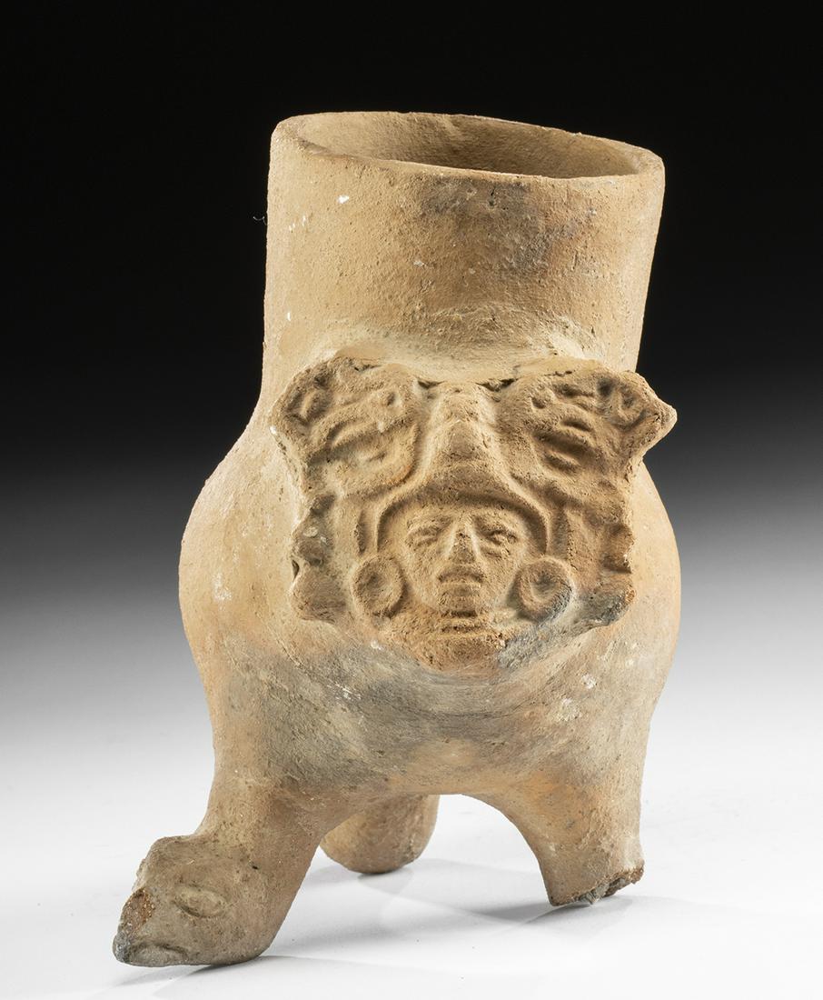 Teotihuacan Pottery Tripod Jar w/ Mask - Apr 30, 2020 | Artemis Gallery ...