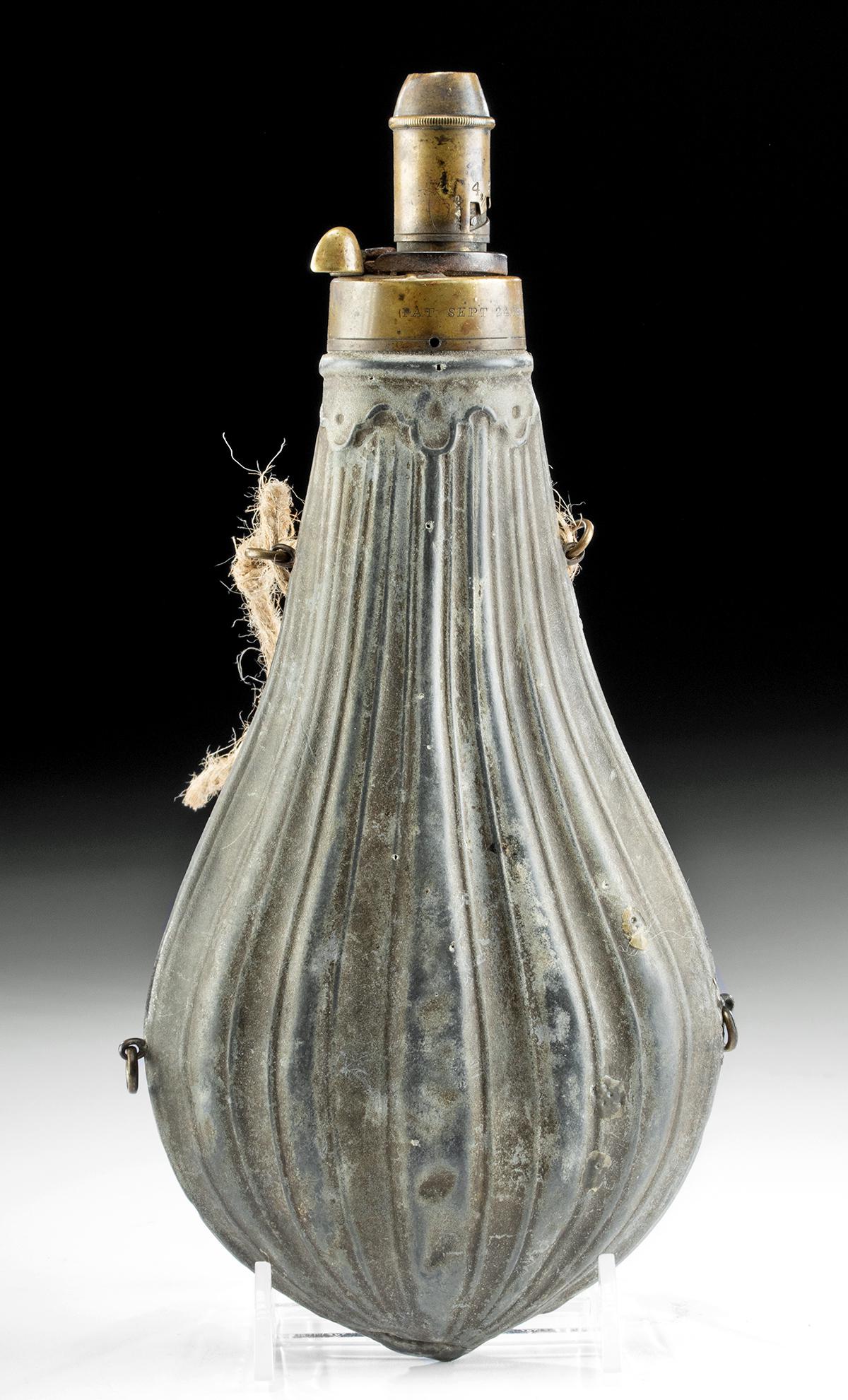19th C. European or American Brass Powder Flask - Apr 30, 2020 ...