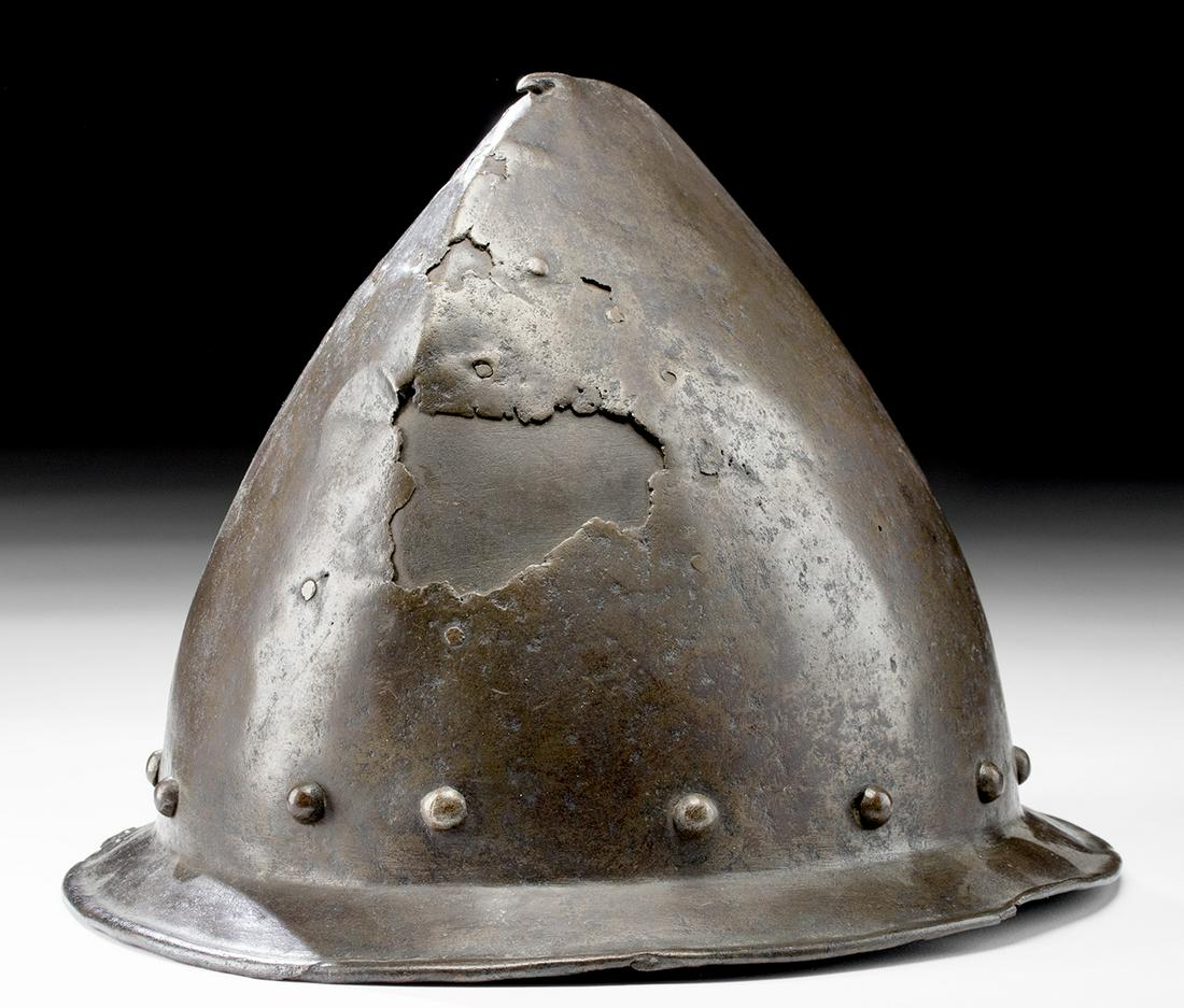 17th C. European Carbon Steel Cabasset Helmet - May 07, 2020 | Artemis ...