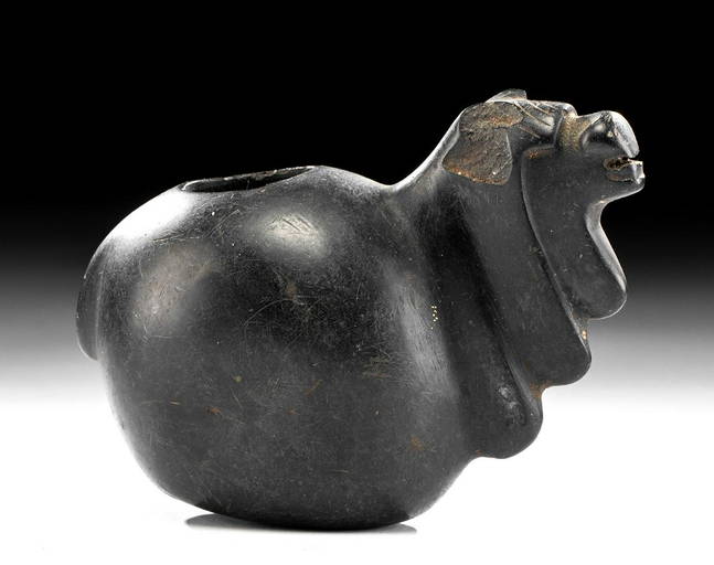 Large Inca Stone Camelid Canopa