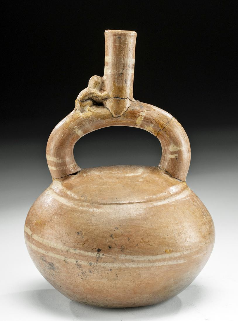 Chimu Pottery Stirrup Vessel w/ Monkey on Handle - May 27, 2020 ...