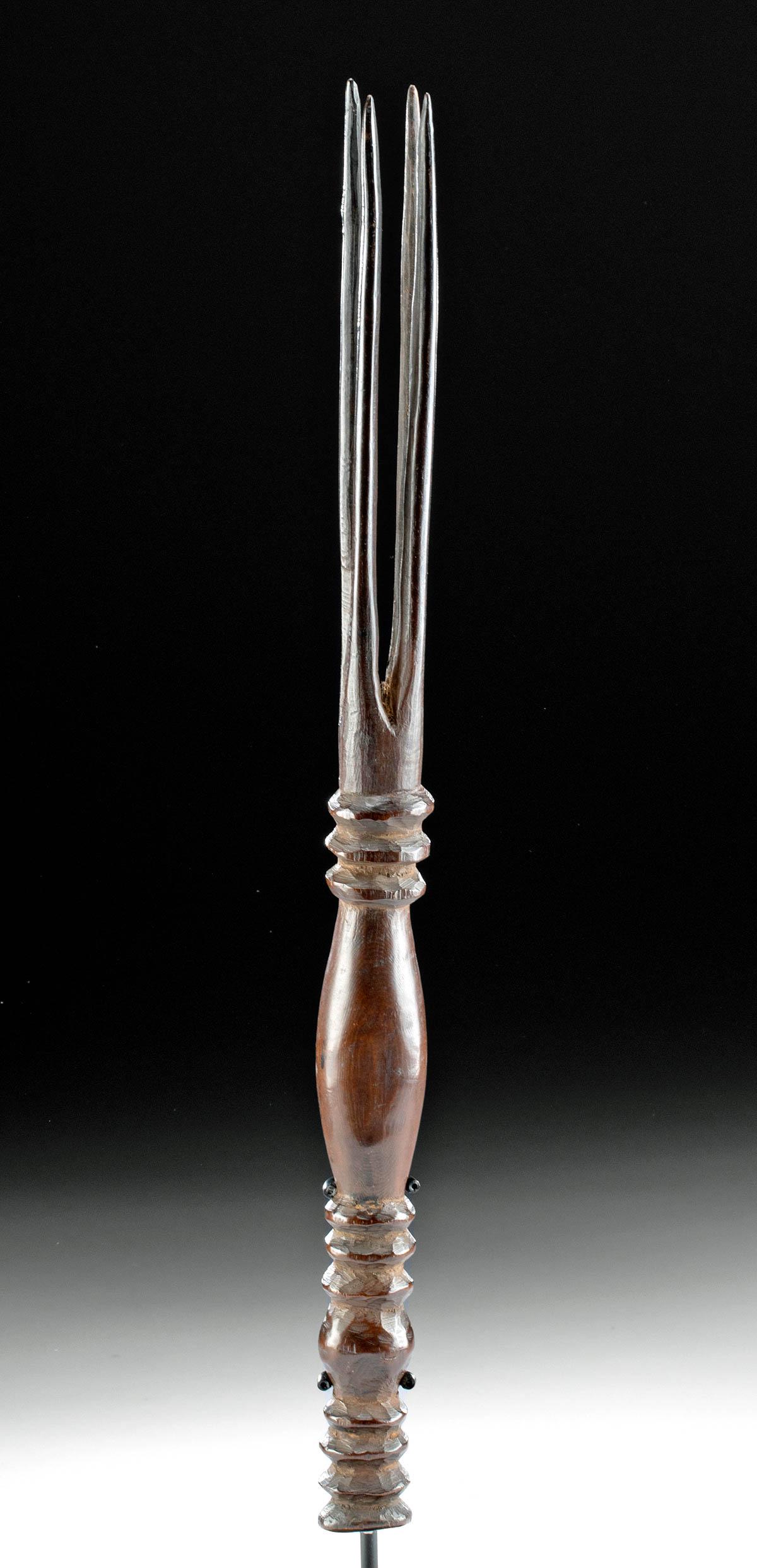 19th C. Fijian Wood Cannibal Fork w/ Great Patina - Jun 04, 2020 ...