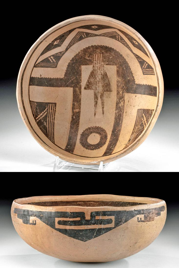 Jeddito Pottery Bowl Depicting Sipapu - Jun 04, 2020 | Artemis Gallery ...