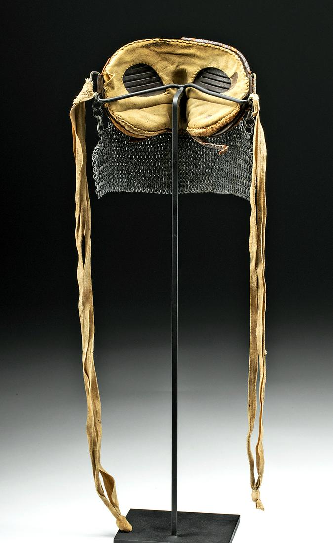 Rare WWI Leather, Chain Mail Tank Crew Splatter Mask - Jun 04, 2020 ...