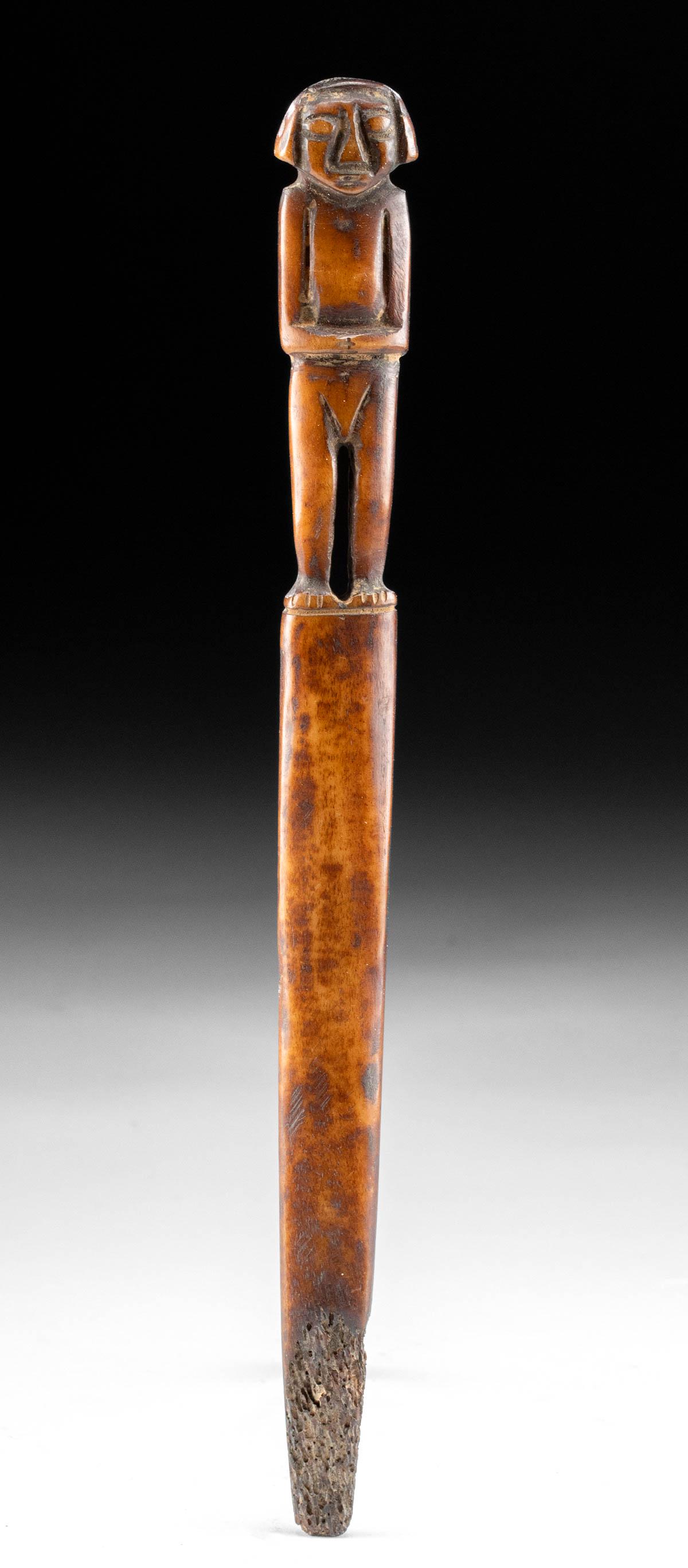 Tairona Bone Vomit Stick w/ Figure Atop - Jul 09, 2020 | Artemis ...
