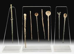 Roman Bronze Medical Set - 6 Tools - Mar 19, 2015 | Artemis Gallery in CO