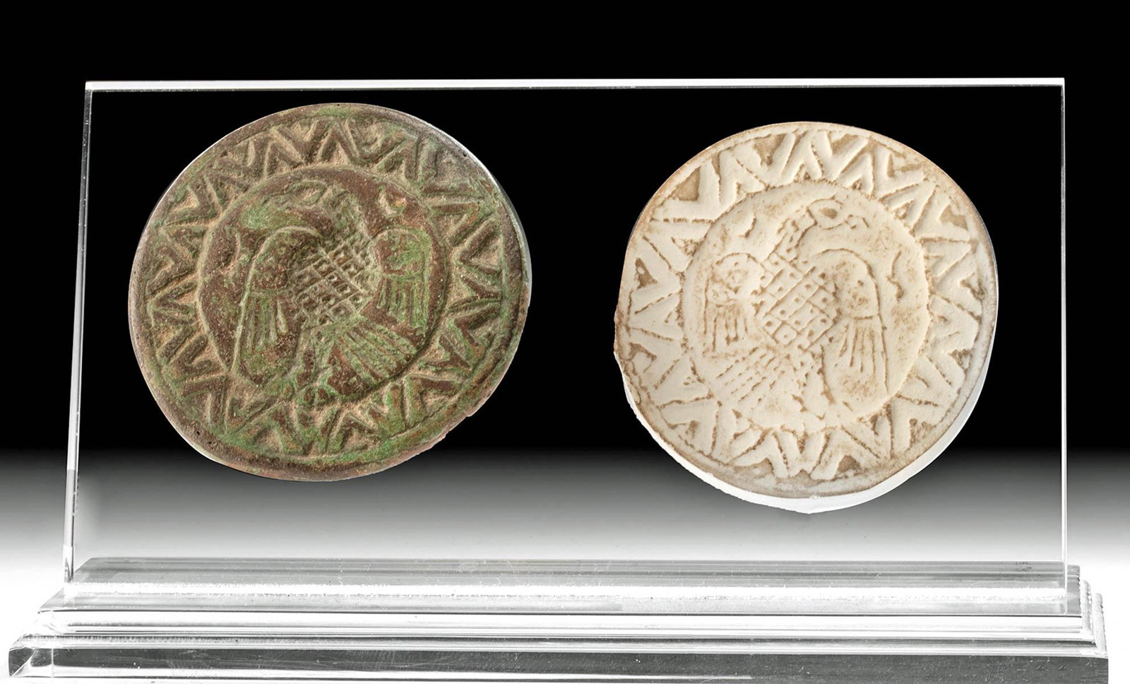 Bactrian Bronze Stamp Seal W/ Bird