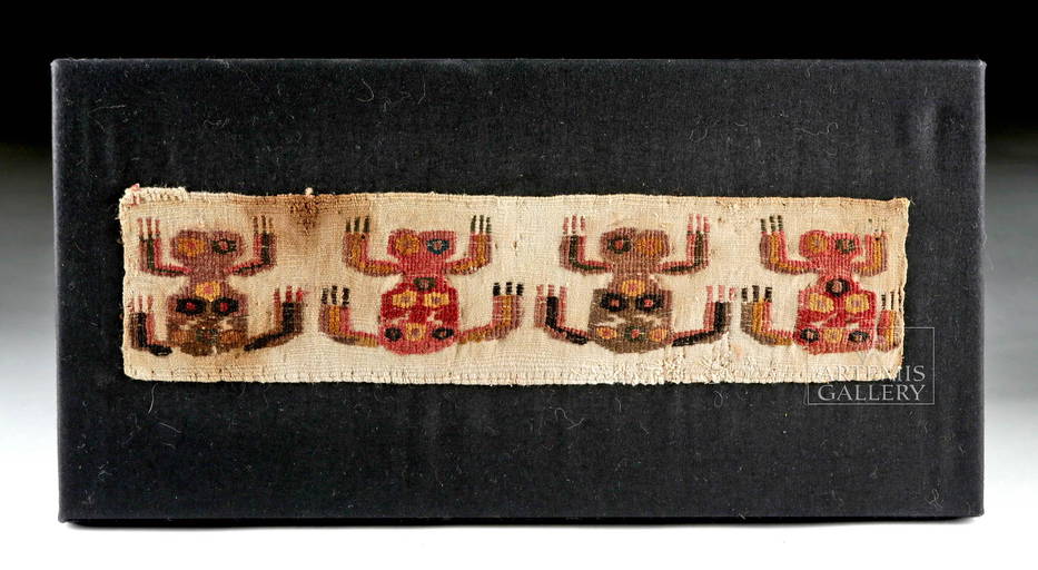 Pachacamac Textile Panel Fragment Oracle Spiders