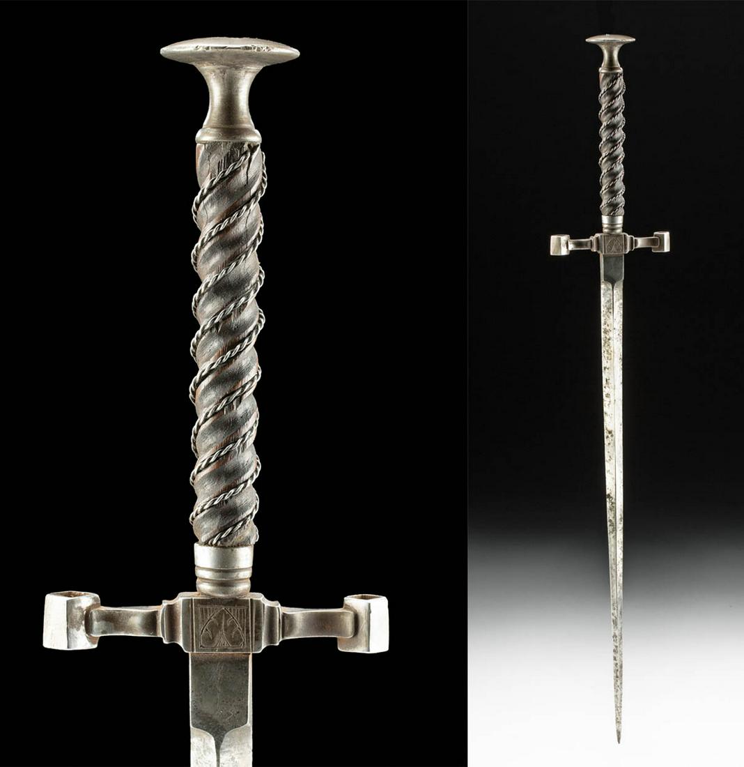 Impressive 17th C. German Iron Dagger - Sep 24, 2020 | Artemis Gallery ...