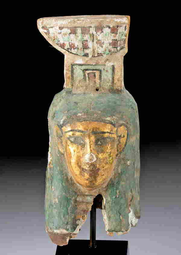 Egyptian Ptolemaic Gilded Gesso / Wood Head of Nephthys - Oct 08, 2020 ...