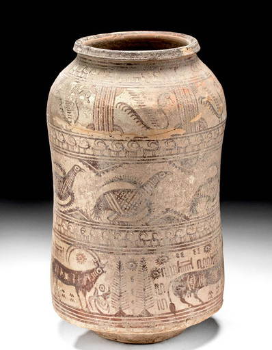 Indus Valley Polychrome Jar w/ Animals - Oct 08, 2020 | Artemis Gallery ...