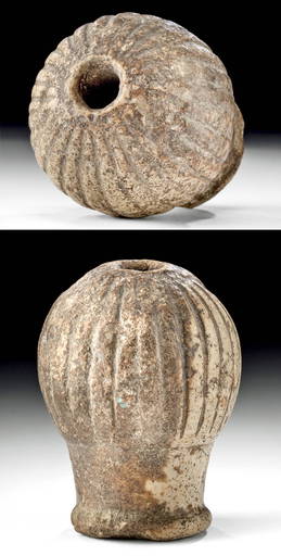 Ancient Near East Stone Mace Head w/ Carved Ribs - Oct 26, 2020 ...