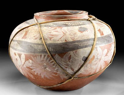 Early Redware Pottery Jar