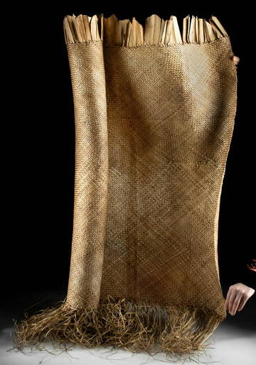 Vintage Large Hawaiian Lau Hala Fiber Mat