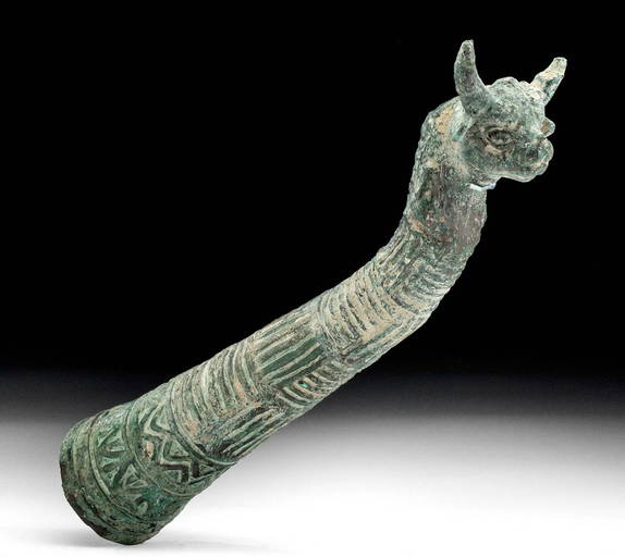 Persian Achaemenid Bronze Rhyton Bull Form