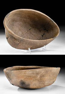 Native American Mississippian Pottery Vessel W/ Tl